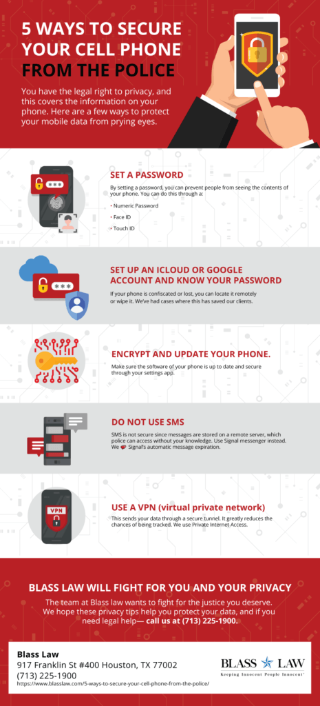 5 ways to secure your cell phone from the police | Blass Law